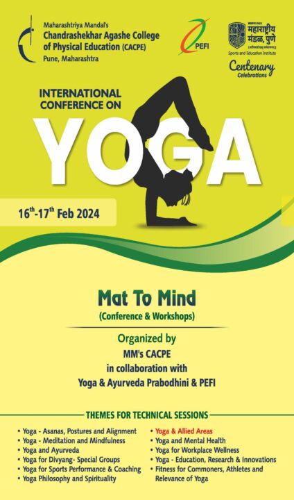 International Conference on Yoga - Mat to Mind in Pune - PEFI